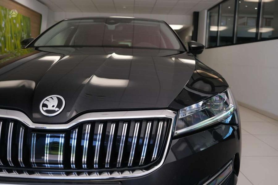 Black Skoda SuperB 2023 in Vilnius, with an engine capacity of 1.97 L and mileage of 55 thousand km for 26950 €, photo 29 on AUTOMOTO.COM.LV