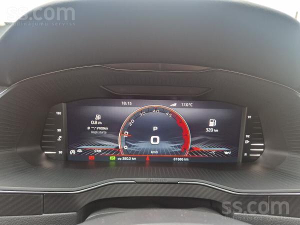 Black Skoda SuperB 2024 in Jelgava, with an engine capacity of 2.00 L and mileage of 83 thousand km for 29900 €, photo 10 on AUTOMOTO.COM.LV