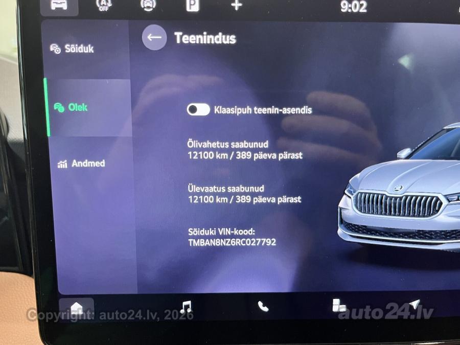 Black Skoda SuperB 2024 in Tallinn, with an engine capacity of 1.50 L and mileage of 47 thousand km for 34900 €, photo 13 on AUTOMOTO.COM.LV