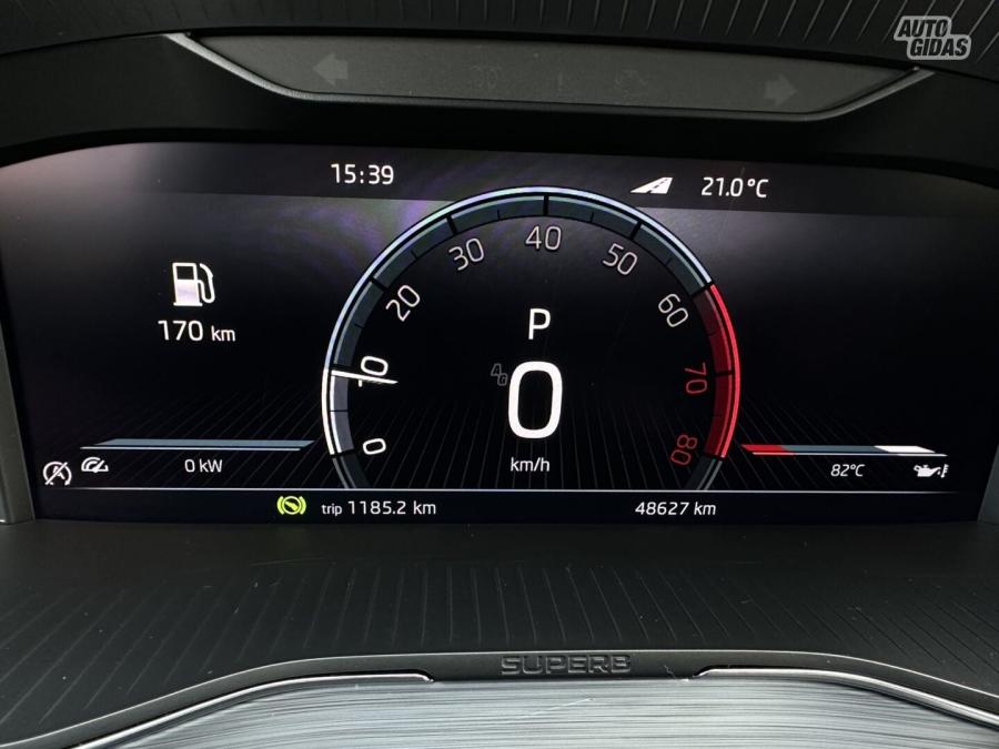 Melns Skoda SuperB 2024 Avižieniai, ar dzinēja tilpumu 1.50 L un nobraukumu 49 tūkst. km par 23500 €, foto 8 vietnē AUTOMOTO.COM.LV