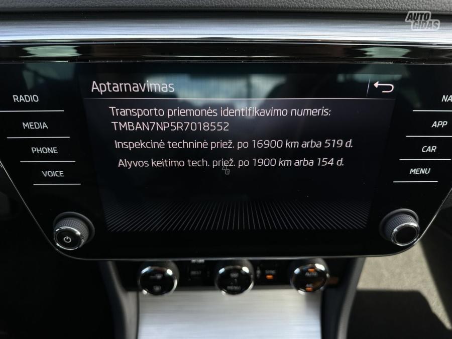 Melns Skoda SuperB 2024 Avižieniai, ar dzinēja tilpumu 1.50 L un nobraukumu 49 tūkst. km par 23500 €, foto 16 vietnē AUTOMOTO.COM.LV