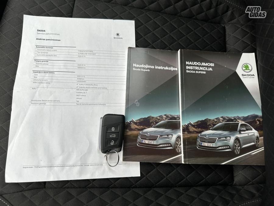 Melns Skoda SuperB 2024 Avižieniai, ar dzinēja tilpumu 1.50 L un nobraukumu 49 tūkst. km par 23500 €, foto 28 vietnē AUTOMOTO.COM.LV