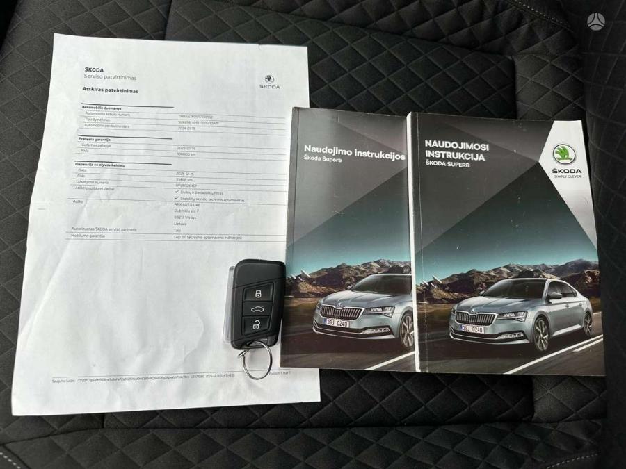 Melns Skoda SuperB 2024 Viļņa, ar dzinēja tilpumu 1.50 L un nobraukumu 49 tūkst. km par 23500 €, foto 28 vietnē AUTOMOTO.COM.LV