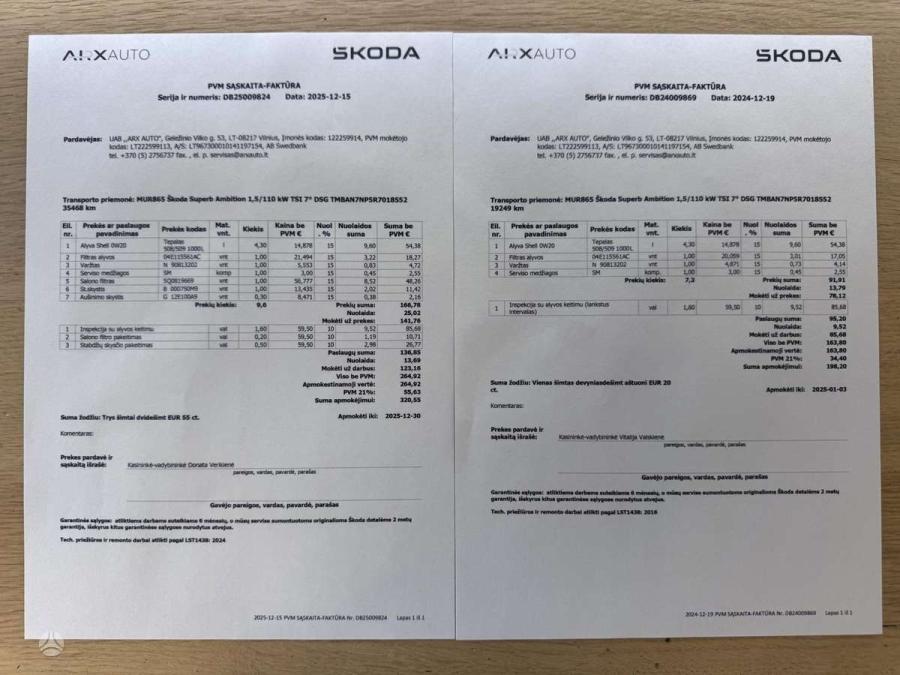 Melns Skoda SuperB 2024 Viļņa, ar dzinēja tilpumu 1.50 L un nobraukumu 49 tūkst. km par 23500 €, foto 29 vietnē AUTOMOTO.COM.LV