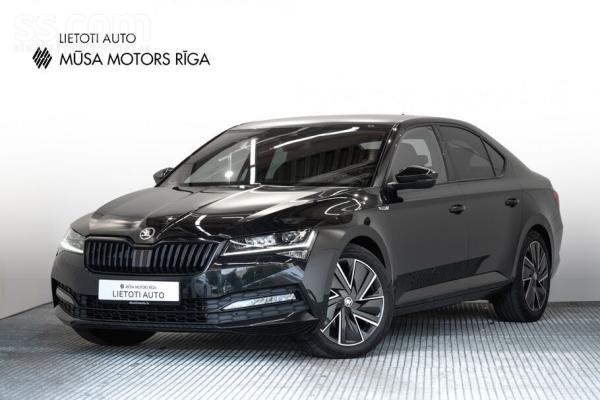 Black Skoda SuperB 2024 in Riga, with an engine capacity of 2.00 L and mileage of 89 thousand km for 28900 €, photo 1 on AUTOMOTO.COM.LV