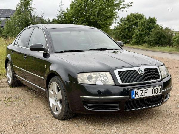 Black Skoda SuperB 2006 in Vilnius, with an engine capacity of 2.50 L and mileage of 175 thousand km for 2100 €, photo 1 on AUTOMOTO.COM.LV