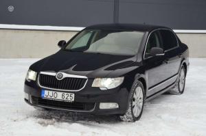 Melns Skoda SuperB 2011 Šauļi, ar dzinēja tilpumu 2.00 L un nobraukumu 290 tūkst. km par 3800 €, foto  vietnē AUTOMOTO.COM.LV