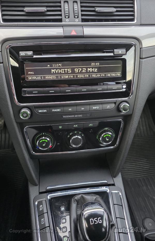 Black Skoda SuperB 2013 in Tartu, with an engine capacity of 1.80 L and mileage of 320 thousand km for 5200 €, photo 8 on AUTOMOTO.COM.LV