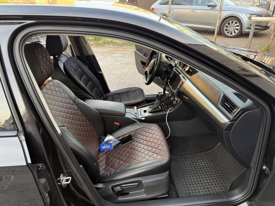 Black Skoda SuperB 2015 in Tallinn, with an engine capacity of 2.00 L and mileage of 422 thousand km for 7500 €, photo 7 on AUTOMOTO.COM.LV