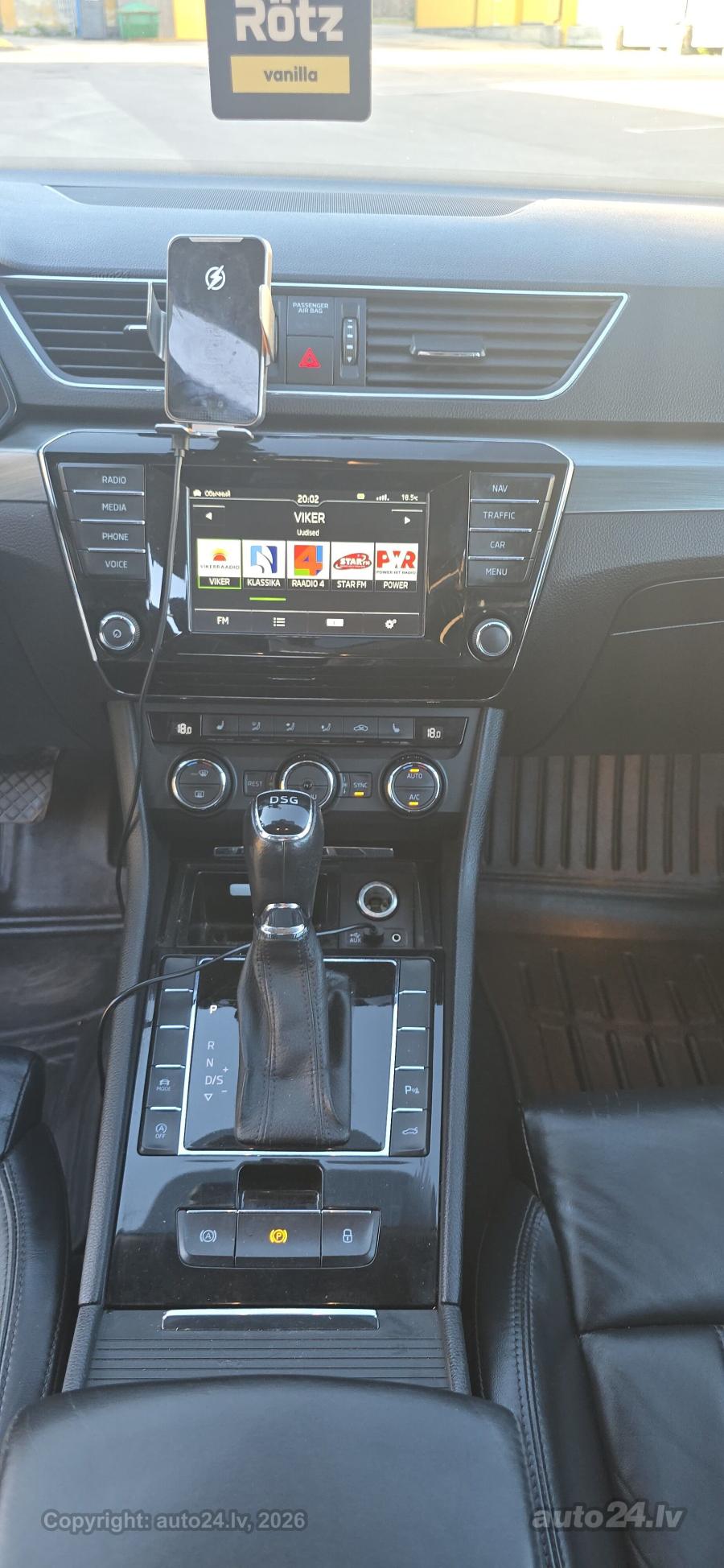 Melns Skoda SuperB 2016 Tallina, ar dzinēja tilpumu 2.00 L un nobraukumu 286 tūkst. km par 12300 €, foto 12 vietnē AUTOMOTO.COM.LV