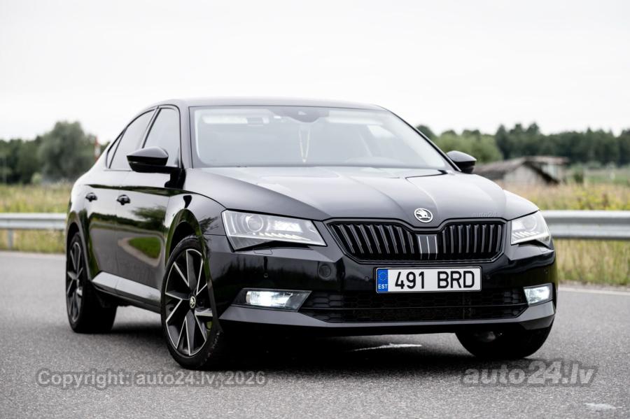 Melns Skoda SuperB 2016 Tallina, ar dzinēja tilpumu 2.00 L un nobraukumu 184 tūkst. km par 19400 €, foto 1 vietnē AUTOMOTO.COM.LV