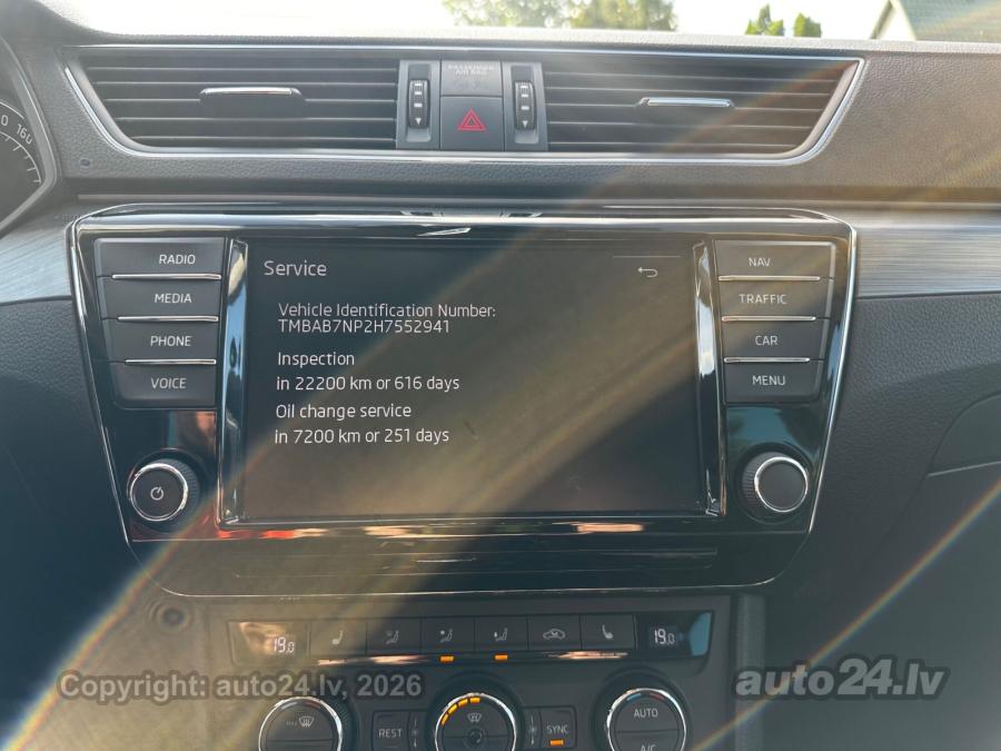 Black Skoda SuperB 2017 in Rakvere, with an engine capacity of 1.40 L and mileage of 156 thousand km for 14500 €, photo 21 on AUTOMOTO.COM.LV