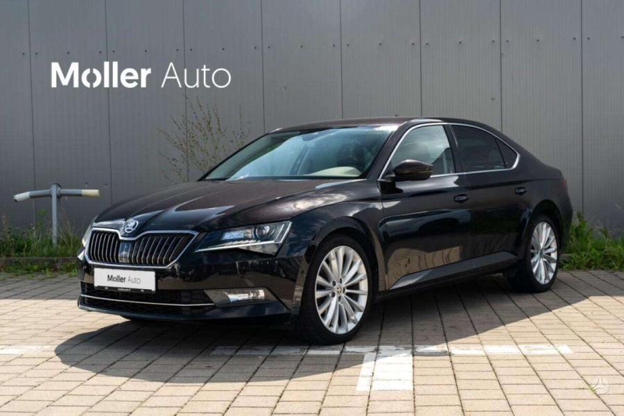 Black Skoda SuperB 2017 in Vilnius, with an engine capacity of 2.00 L and mileage of 173 thousand km for 13250 €, photo 1 on AUTOMOTO.COM.LV