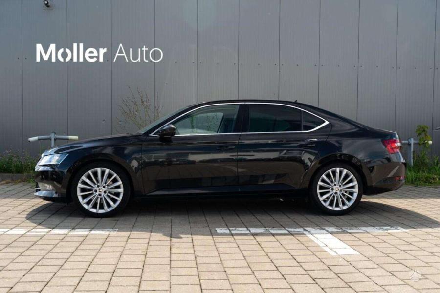 Black Skoda SuperB 2017 in Vilnius, with an engine capacity of 2.00 L and mileage of 173 thousand km for 13250 €, photo 4 on AUTOMOTO.COM.LV