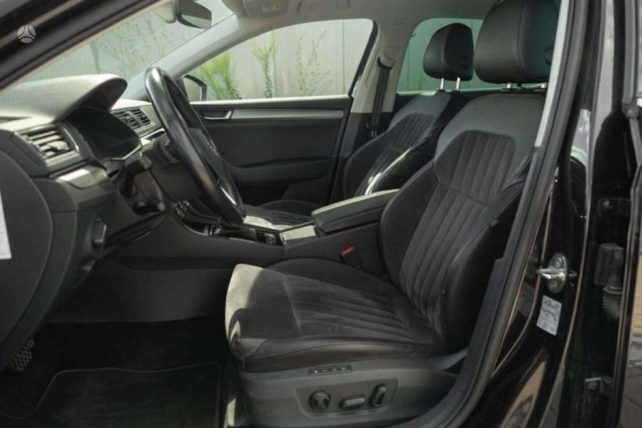 Black Skoda SuperB 2017 in Vilnius, with an engine capacity of 2.00 L and mileage of 173 thousand km for 13250 €, photo 9 on AUTOMOTO.COM.LV