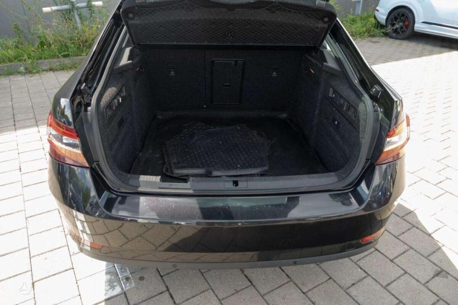 Black Skoda SuperB 2017 in Vilnius, with an engine capacity of 2.00 L and mileage of 173 thousand km for 13250 €, photo 24 on AUTOMOTO.COM.LV