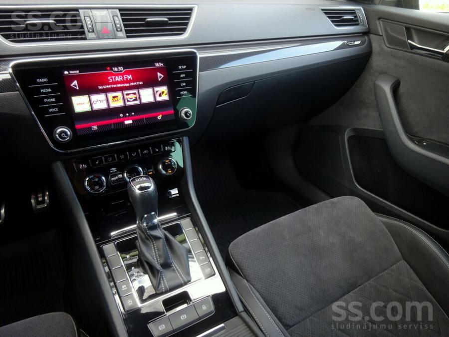 Black Skoda SuperB 2018 in Riga, with an engine capacity of 2.00 L and mileage of 194 thousand km for 16500 €, photo 11 on AUTOMOTO.COM.LV