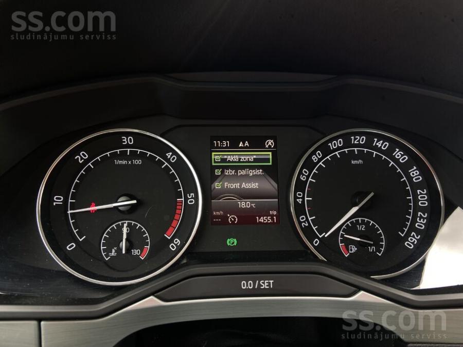 Черный Шкода Суперб 2018 в Елгава, объемом двигателя 1.60 л и пробегом 0 тыс. км за 8790 €, фото 18 на AUTOMOTO.COM.LV
