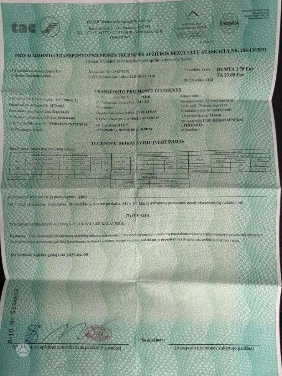 Черный Шкода Суперб 2018 в Каунас, объемом двигателя 1.97 л и пробегом 240 тыс. км за 11200 €, фото 13 на AUTOMOTO.COM.LV