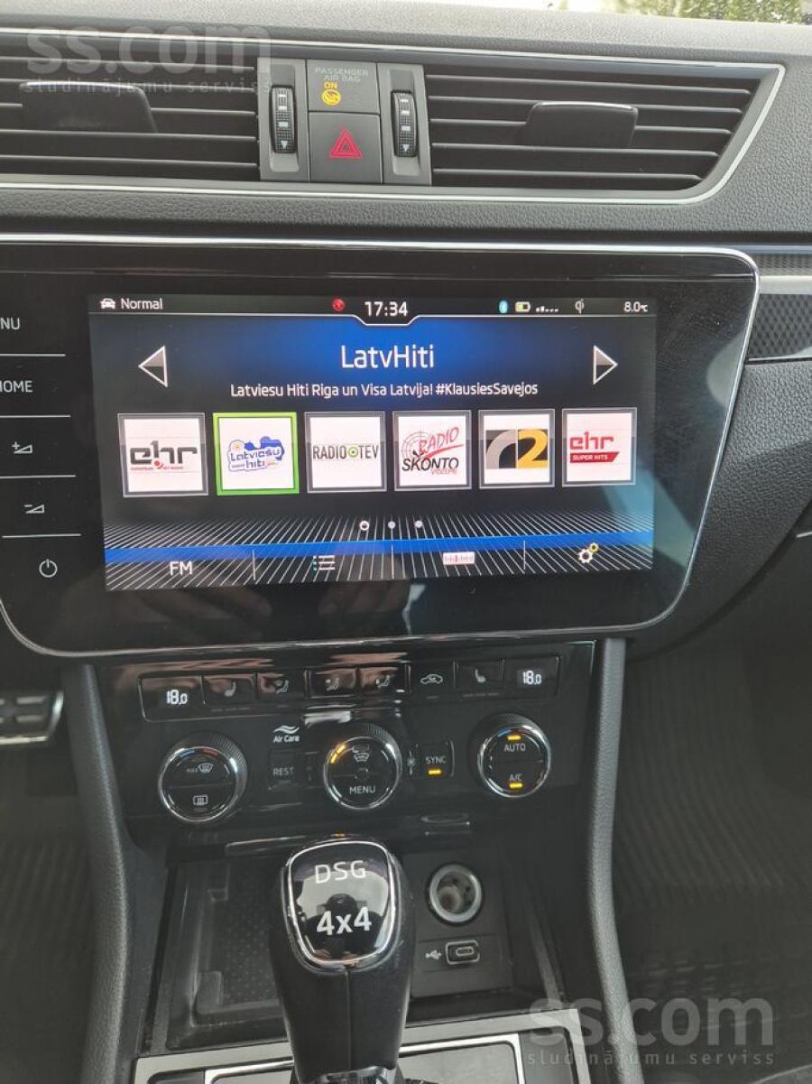 Melns Skoda SuperB 2018 Valmiera, ar dzinēja tilpumu 2.00 L un nobraukumu 119 tūkst. km par 15990 €, foto 19 vietnē AUTOMOTO.COM.LV