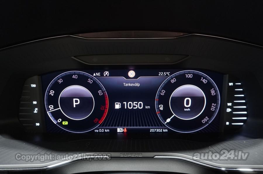 Black Skoda SuperB 2019 in Tallinn, with an engine capacity of 2.00 L and mileage of 207 thousand km for 16500 €, photo 23 on AUTOMOTO.COM.LV