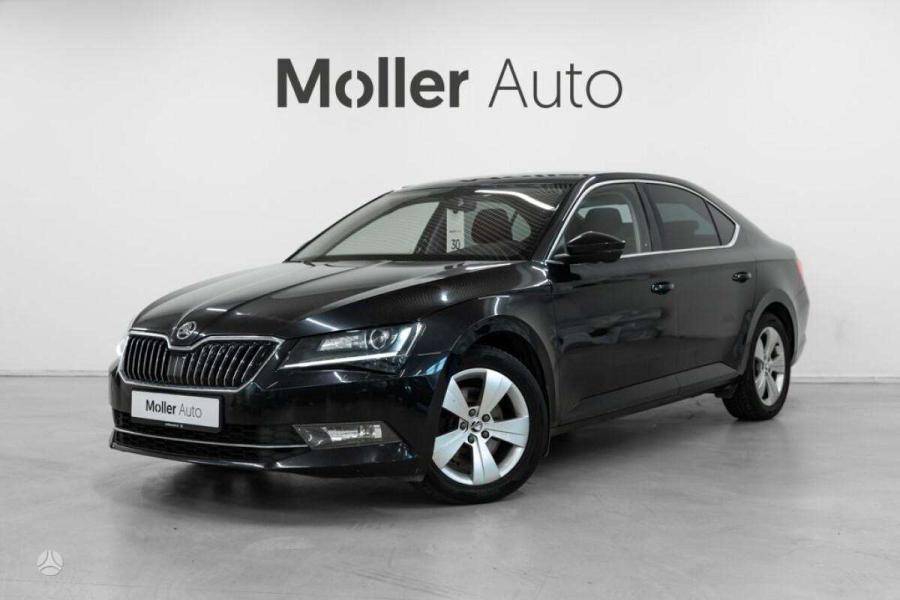 Black Skoda SuperB 2019 in Vilnius, with an engine capacity of 1.50 L and mileage of 140 thousand km for 14900 €, photo 1 on AUTOMOTO.COM.LV
