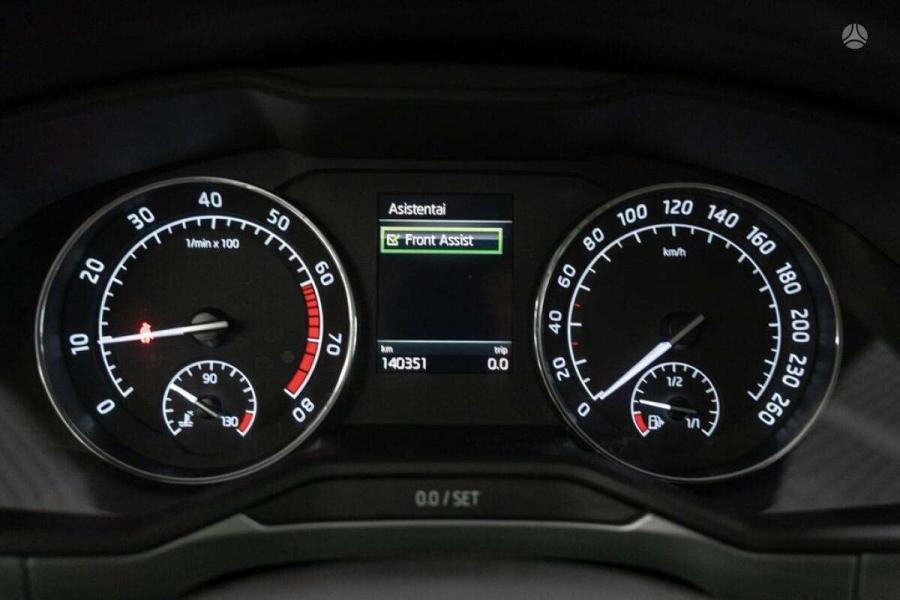 Black Skoda SuperB 2019 in Vilnius, with an engine capacity of 1.50 L and mileage of 140 thousand km for 14900 €, photo 11 on AUTOMOTO.COM.LV