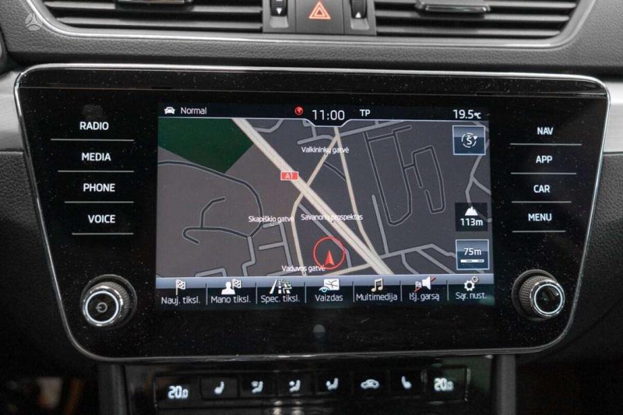 Black Skoda SuperB 2019 in Vilnius, with an engine capacity of 1.50 L and mileage of 140 thousand km for 14900 €, photo 12 on AUTOMOTO.COM.LV
