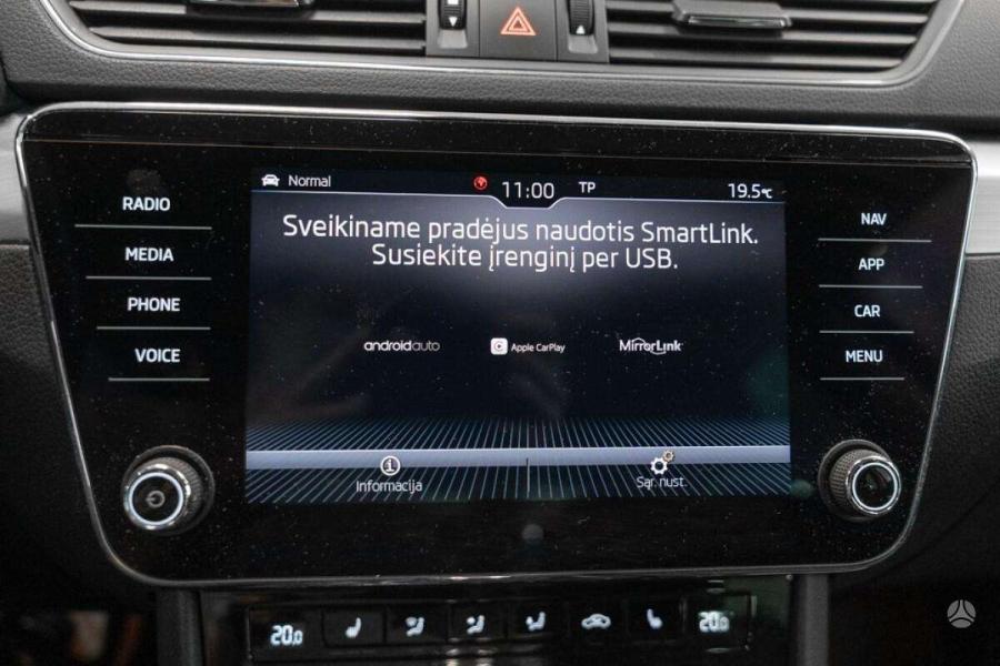 Black Skoda SuperB 2019 in Vilnius, with an engine capacity of 1.50 L and mileage of 140 thousand km for 14900 €, photo 13 on AUTOMOTO.COM.LV