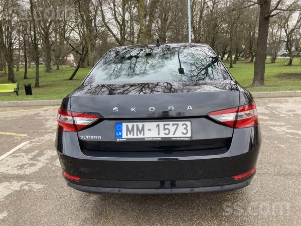 Black Skoda SuperB 2020 in Liepaja, with an engine capacity of 1.50 L and mileage of 67 thousand km for 21500 €, photo 6 on AUTOMOTO.COM.LV