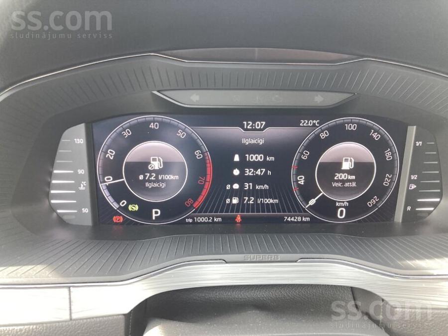 Melns Skoda SuperB 2020 Liepāja, ar dzinēja tilpumu 1.50 L un nobraukumu 74 tūkst. km par 18350 €, foto 16 vietnē AUTOMOTO.COM.LV