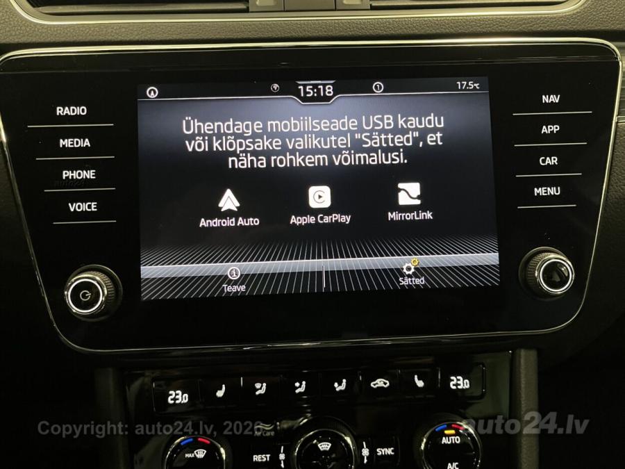 Melns Skoda SuperB 2021 Tallina, ar dzinēja tilpumu 1.50 L un nobraukumu 118 tūkst. km par 19900 €, foto 20 vietnē AUTOMOTO.COM.LV