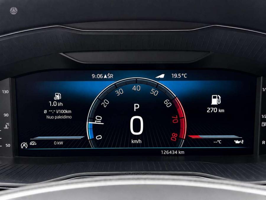 Black Skoda SuperB 2021 in Vilnius, with an engine capacity of 1.98 L and mileage of 126 thousand km for 24990 €, photo 8 on AUTOMOTO.COM.LV