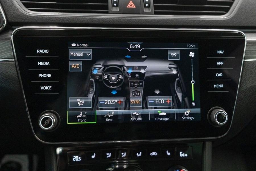 Melns Skoda SuperB 2021 Viļņa, ar dzinēja tilpumu 1.40 L un nobraukumu 81 tūkst. km par 24500 €, foto 16 vietnē AUTOMOTO.COM.LV