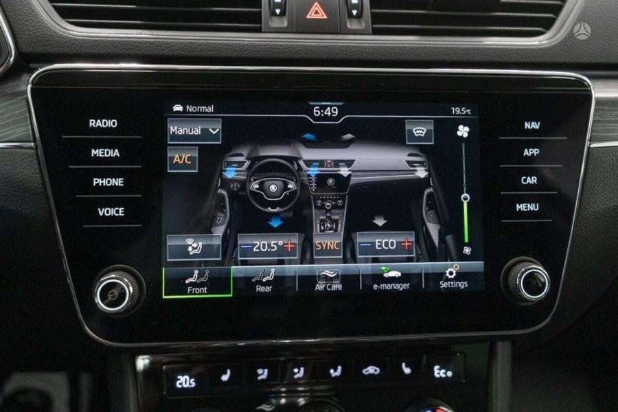 Melns Skoda SuperB 2021 Viļņa, ar dzinēja tilpumu 1.40 L un nobraukumu 81 tūkst. km par 24500 €, foto 16 vietnē AUTOMOTO.COM.LV
