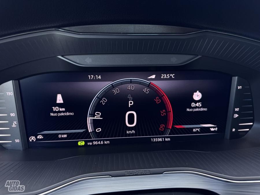 Черный Шкода Суперб 2022 в Авиженяй, объемом двигателя 2.00 л и пробегом 136 тыс. км за 19950 €, фото 12 на AUTOMOTO.COM.LV