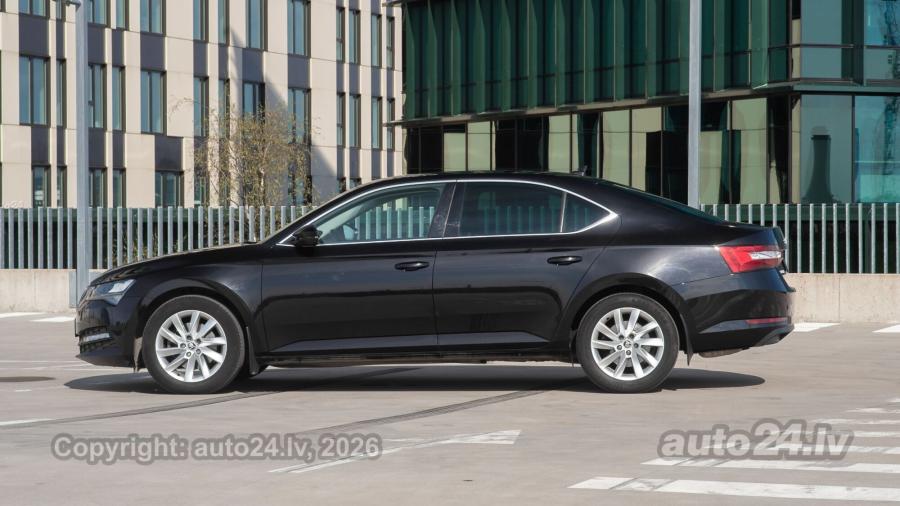 Black Skoda SuperB 2023 in Tallinn, with an engine capacity of 1.50 L and mileage of 59 thousand km for 24900 €, photo 6 on AUTOMOTO.COM.LV