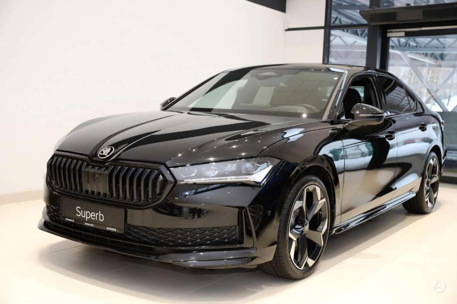 Melns Skoda SuperB 2026 Viļņa, ar dzinēja tilpumu 2.00 L un nobraukumu 7 tūkst. km par 50900 €, foto 2 vietnē AUTOMOTO.COM.LV