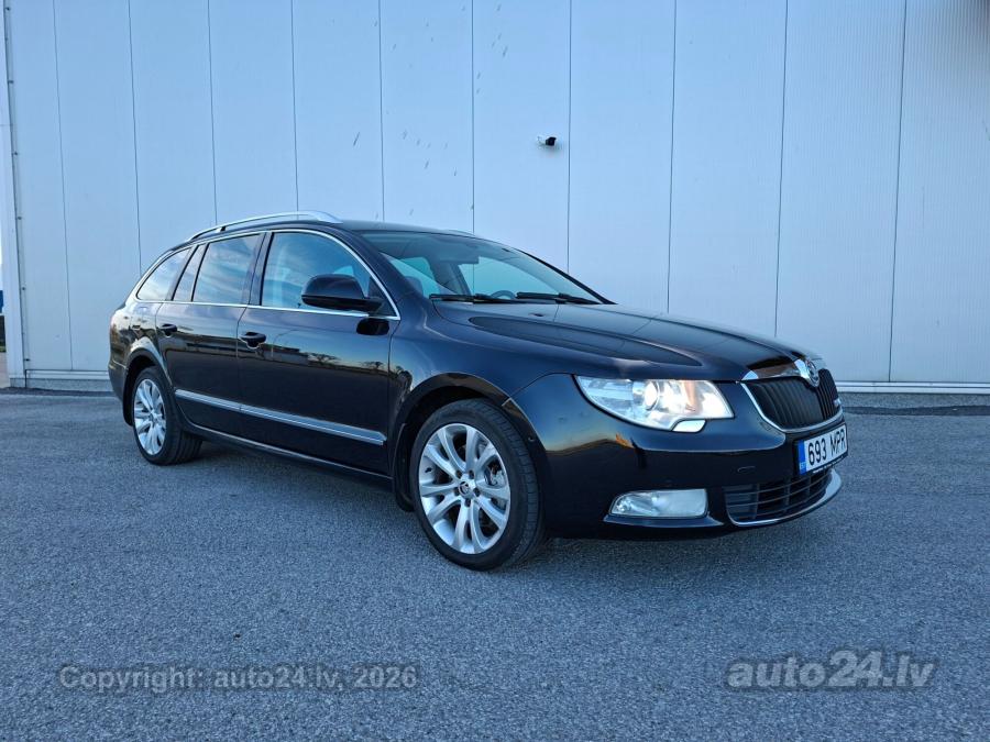 Black Skoda SuperB 2010 in Tallinn, with an engine capacity of 2.00 L and mileage of 0 thousand km for 5899 €, photo 5 on AUTOMOTO.COM.LV