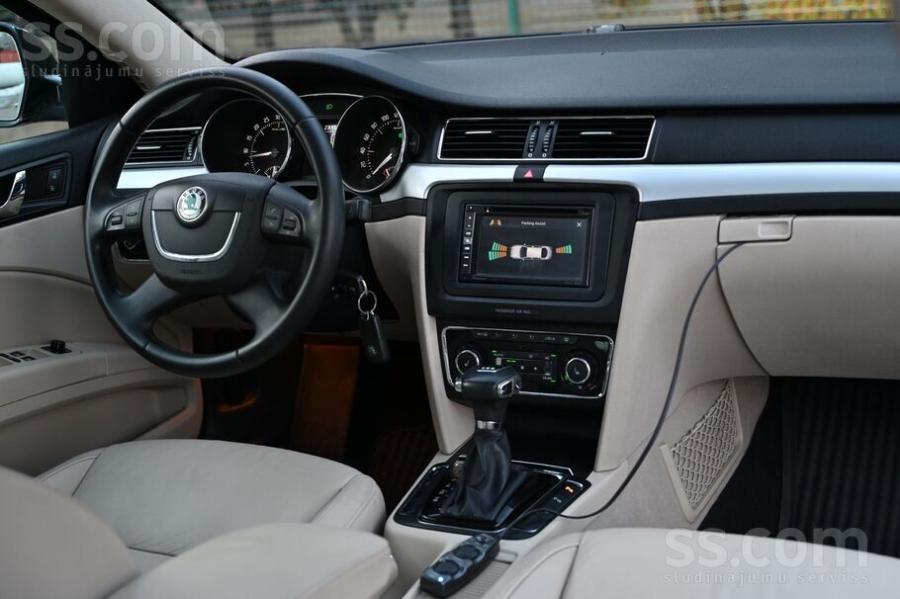 Melns Skoda SuperB 2010 Jelgava, ar dzinēja tilpumu 2.00 L un nobraukumu 230 tūkst. km par 5500 €, foto 14 vietnē AUTOMOTO.COM.LV