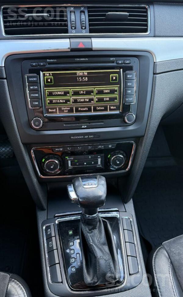 Black Skoda SuperB 2011 in Riga, with an engine capacity of 2.00 L and mileage of 379 thousand km for 4200 €, photo 8 on AUTOMOTO.COM.LV