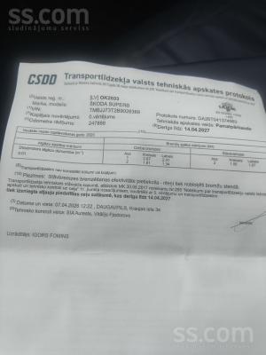 Черный Шкода Суперб 2011 в Даугавпилс, объемом двигателя 1.60 л и пробегом 254 тыс. км за 5900 €, фото 25 на AUTOMOTO.COM.LV