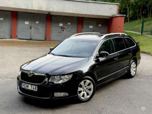 Black Skoda SuperB 2011 in Vilnius, with an engine capacity of 2.00 L and mileage of 286 thousand km for 4400 €, photo  on AUTOMOTO.COM.LV
