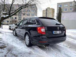 Black Skoda SuperB 2012 in Vilnius, with an engine capacity of 1.97 L and mileage of 180 thousand km for 3950 €, photo 5 on AUTOMOTO.COM.LV