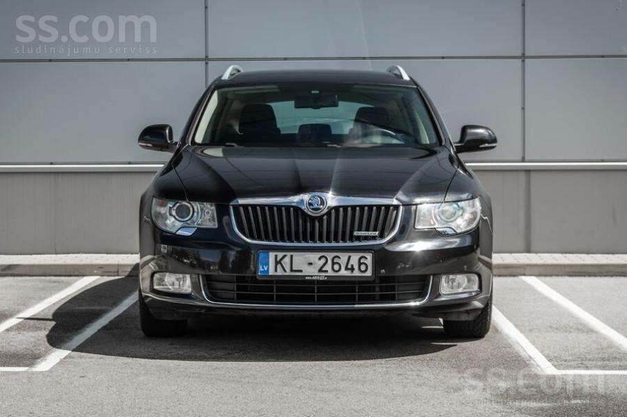 Black Skoda SuperB 2012 in Riga, with an engine capacity of 1.60 L and mileage of 242 thousand km for 5250 €, photo 3 on AUTOMOTO.COM.LV