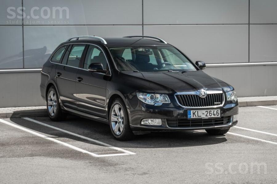 Black Skoda SuperB 2012 in Riga, with an engine capacity of 1.60 L and mileage of 242 thousand km for 5250 €, photo 4 on AUTOMOTO.COM.LV