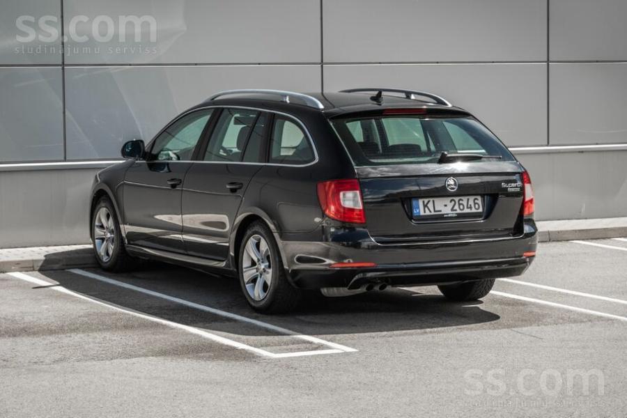 Black Skoda SuperB 2012 in Riga, with an engine capacity of 1.60 L and mileage of 242 thousand km for 5250 €, photo 7 on AUTOMOTO.COM.LV