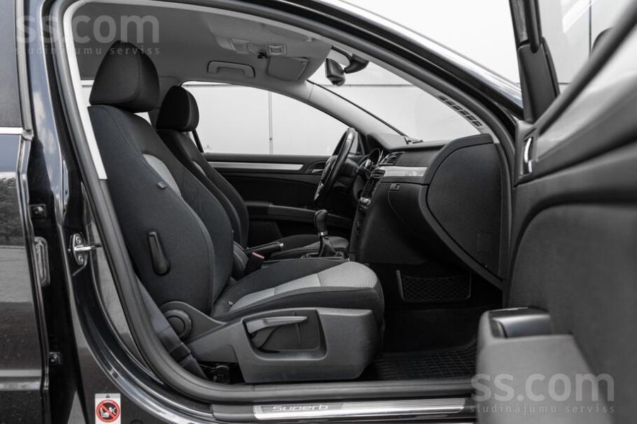 Black Skoda SuperB 2012 in Riga, with an engine capacity of 1.60 L and mileage of 242 thousand km for 5250 €, photo 9 on AUTOMOTO.COM.LV