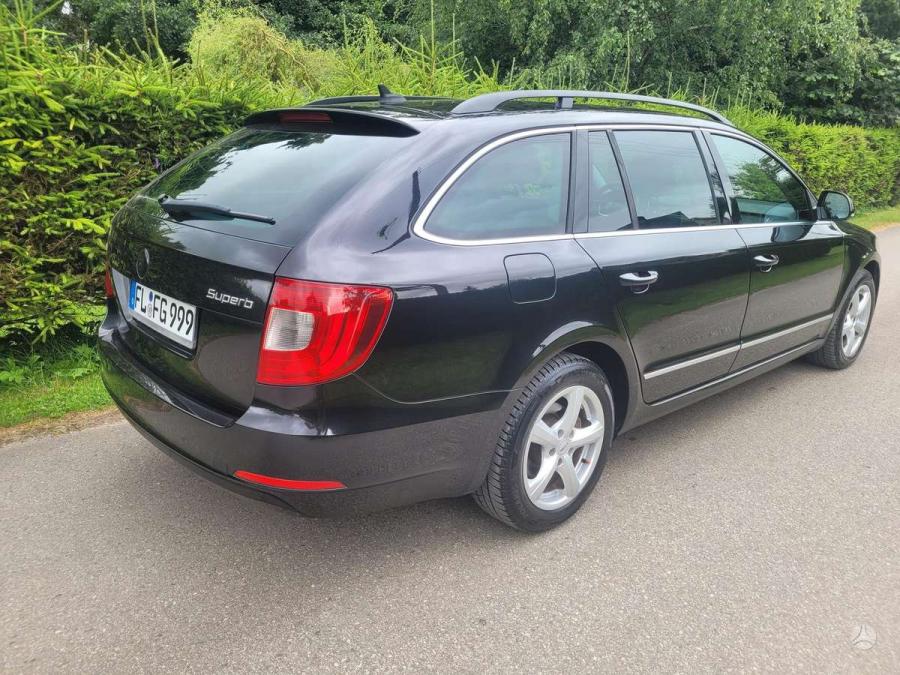 Black Skoda SuperB 2012 in Vilkaviskis, with an engine capacity of 2.00 L and mileage of 312 thousand km for 4499 €, photo 4 on AUTOMOTO.COM.LV