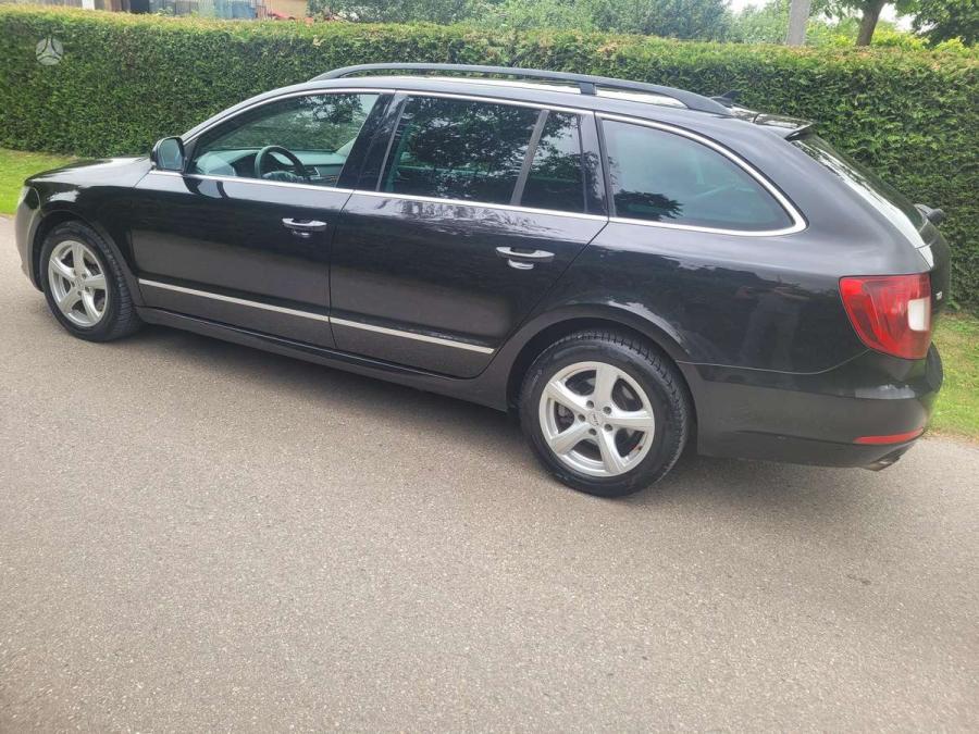 Black Skoda SuperB 2012 in Vilkaviskis, with an engine capacity of 2.00 L and mileage of 312 thousand km for 4499 €, photo 8 on AUTOMOTO.COM.LV